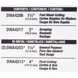 DEWALT, Oscillating Blade Set, DWA4216, 5-Piece with ToughCase+ ...