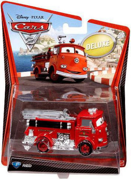 Disney Pixar Cars 2 Red Oversized Mattel Die Cast Toy Car #3 - Walmart.com