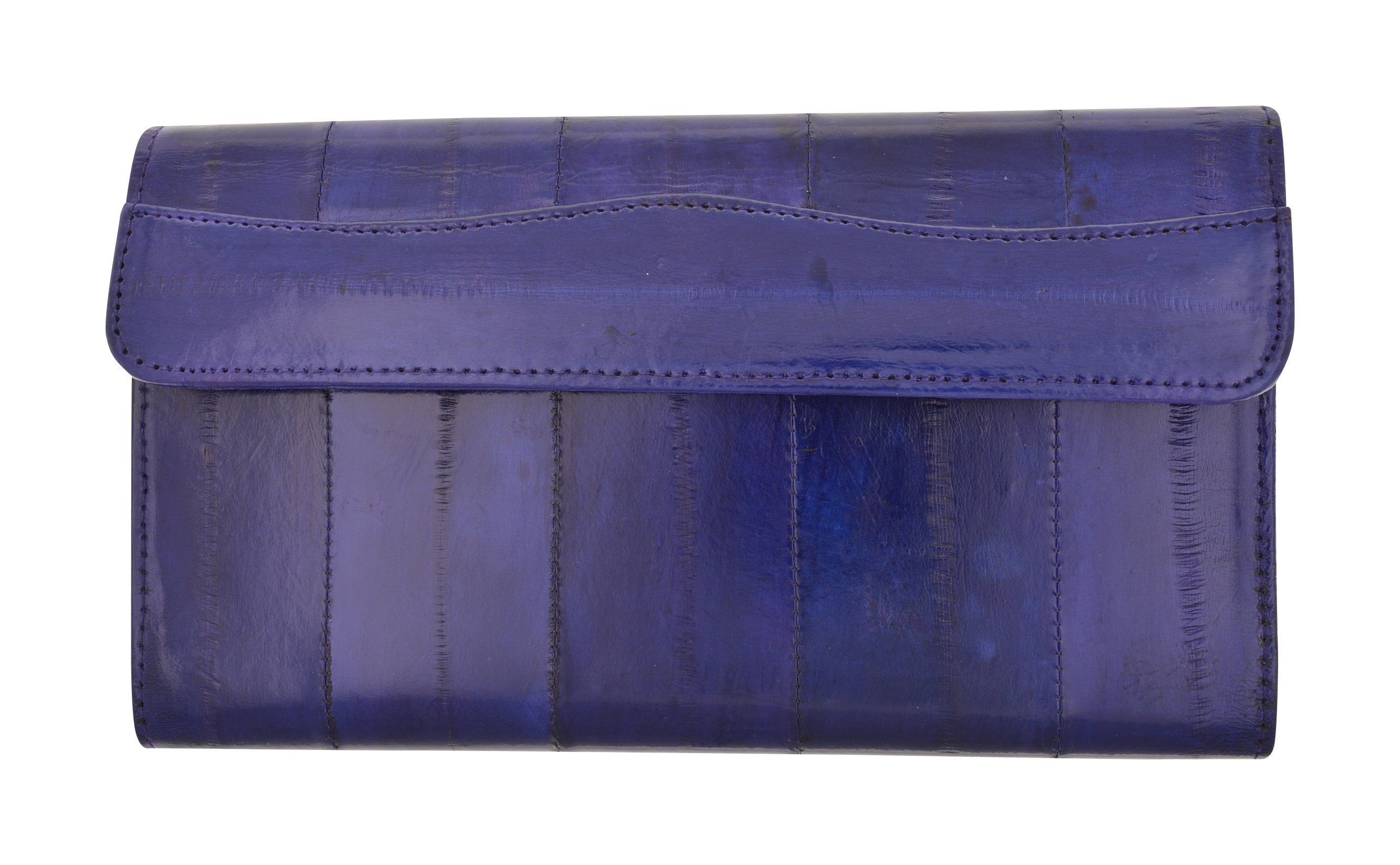 Womens Eel Skin Leather Deluxe Checkbook Wallet E 2575 - Walmart.com