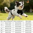 Dog Winter Clothes Waterproof 4-Leg Onesie with Hood Metal Leash Clip ...