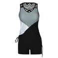 Alllist Womens Swimsuits Gray Full Coverage Board Shorts Graphic Sexy