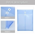 10Pcs Clear Legal Size Envelopes with String Closure Large Capacity ...