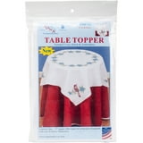 Jack Dempsey Stamped White Perle Edge Table Topper 35"X35"-Cardinal ...