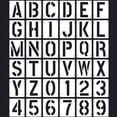 36Pcs Reusable PET Stencils 10x12cm Number and Letter Drawing Templates ...