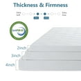 2 Inch Twin Mattress Topper With Cover, Foam Mattress Topper for Back ...