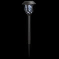 Northlight Set of 6 Black Lantern Style Solar Powered LED Pathway ...