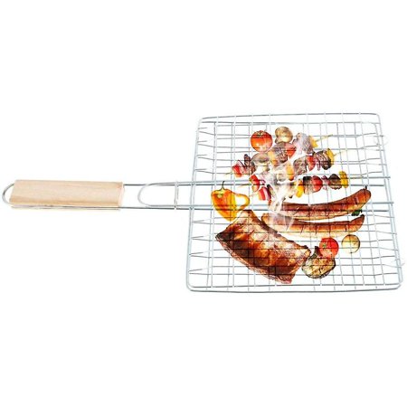 Burger Grill Fish Grill Basket, Foldable Portable Grill Basket ...