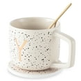 Thyme & Table Monogram Y Mug - Capacity - Coaster & Stir Set - Walmart.com