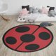 Well Woven Miraculous Ladybug Miraculous Ladybug Symbol Red 3'11" Round ...