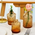 Fairy Decorative Glass Bud Vases Set of 24, Mini Vintage Amber Flower ...