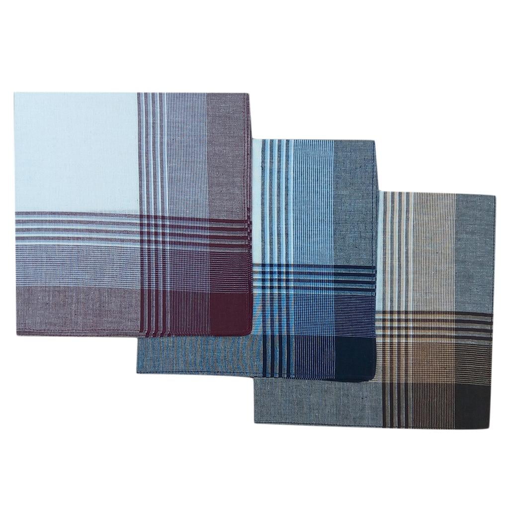 Click here for Milaget 12 Pieces Mens Color Stripes Cotton Handke... prices