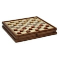 French Staunton Chess & Checkers Set - Weighted Pieces, Brown & Natural ...