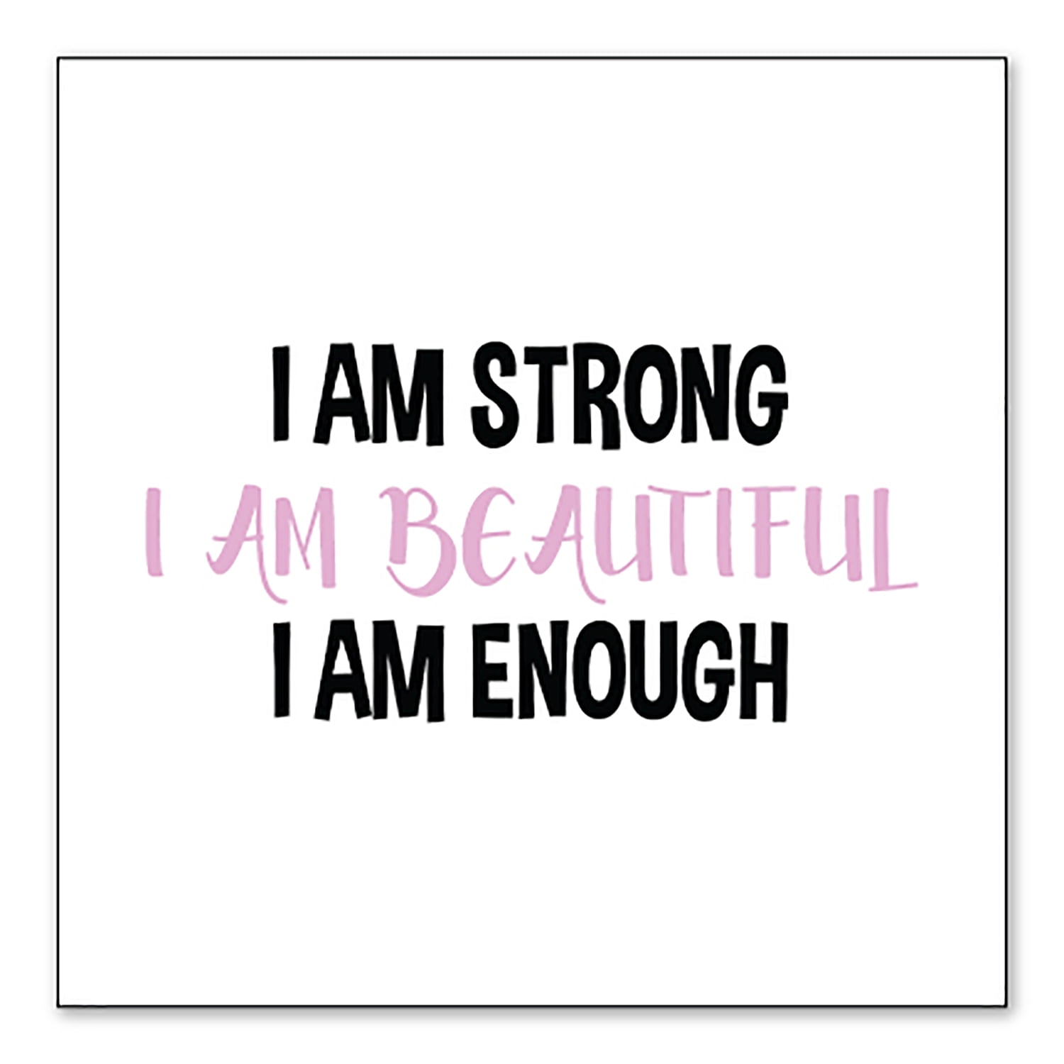 DistinctInk Custom Bumper Sticker - 10" x 10" Decorative Decal - White ...