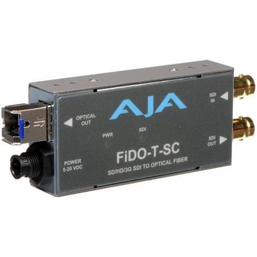 FiDO-R-ST Single Channel Optical Fiber ST to SDI Converter with Dual ...