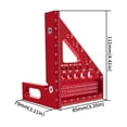 3D Multi Angle Measuring Ruler, 45/90 Degree Carpenter Square Aluminum ...