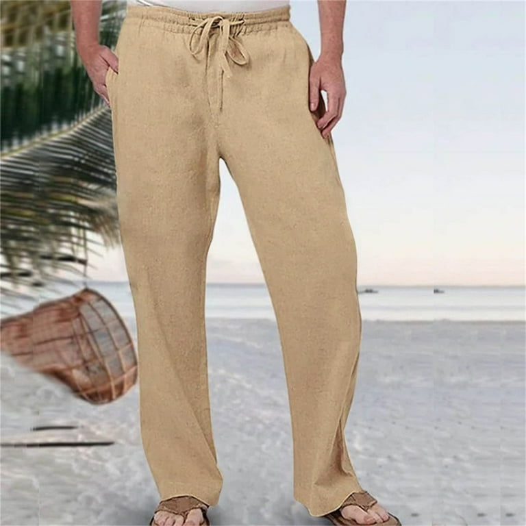 Ketyyh-chn99 Men's Pants Linen Casual Pants Fashion Loose Ketyyh-chn99 Men's Pants Linen Casual Pants Fashion Loose