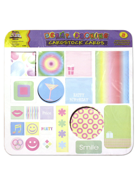Cardstock Tags For Scrapbooking, Assorted Designs, 24 Count - Walmart.com