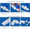 10 PCS 3/8" x 3/8" x 1/4" Push Fit T-Shaped 3-Way Tube Connector ...