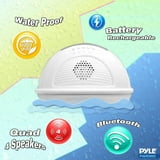 Pyle PWR90DBL Aqua Blast Waterproof Bluetooth Floating Pool Speaker ...