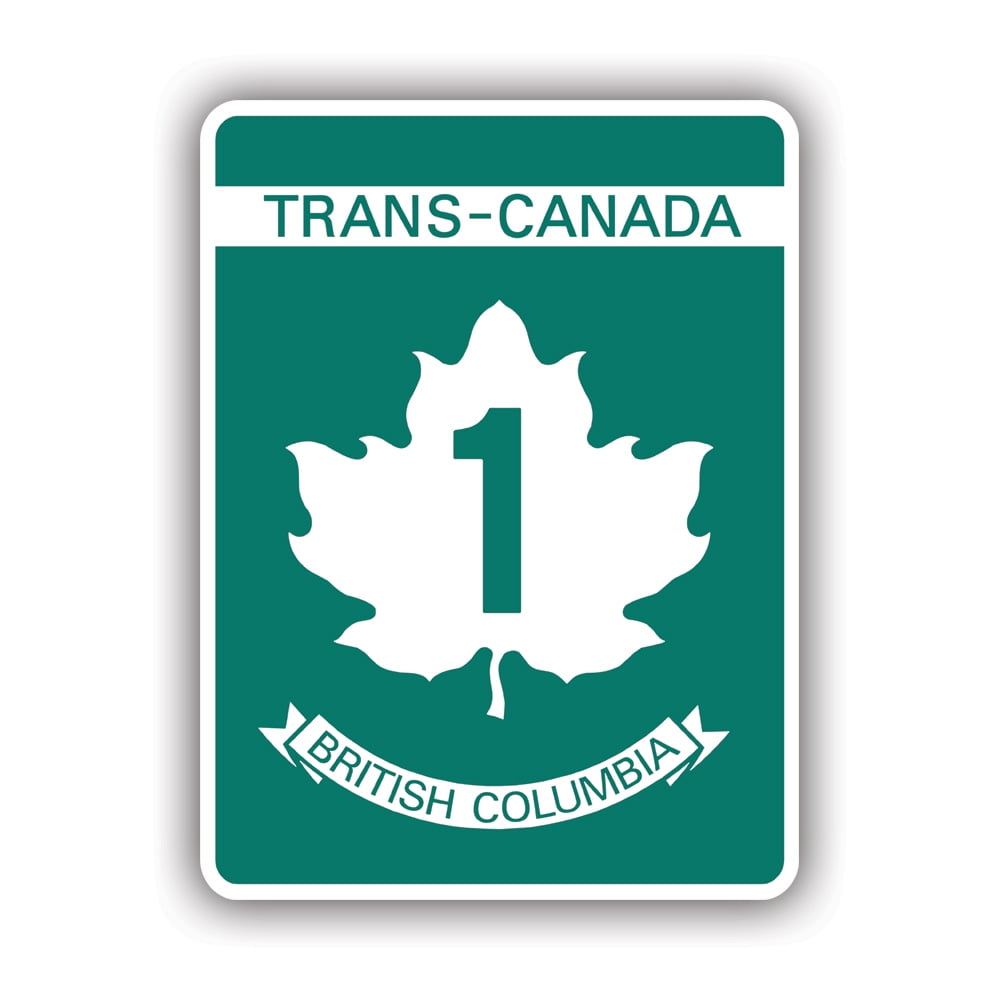 Trans-Canada 1 Highway Sticker Decal - Self Adhesive Vinyl ...