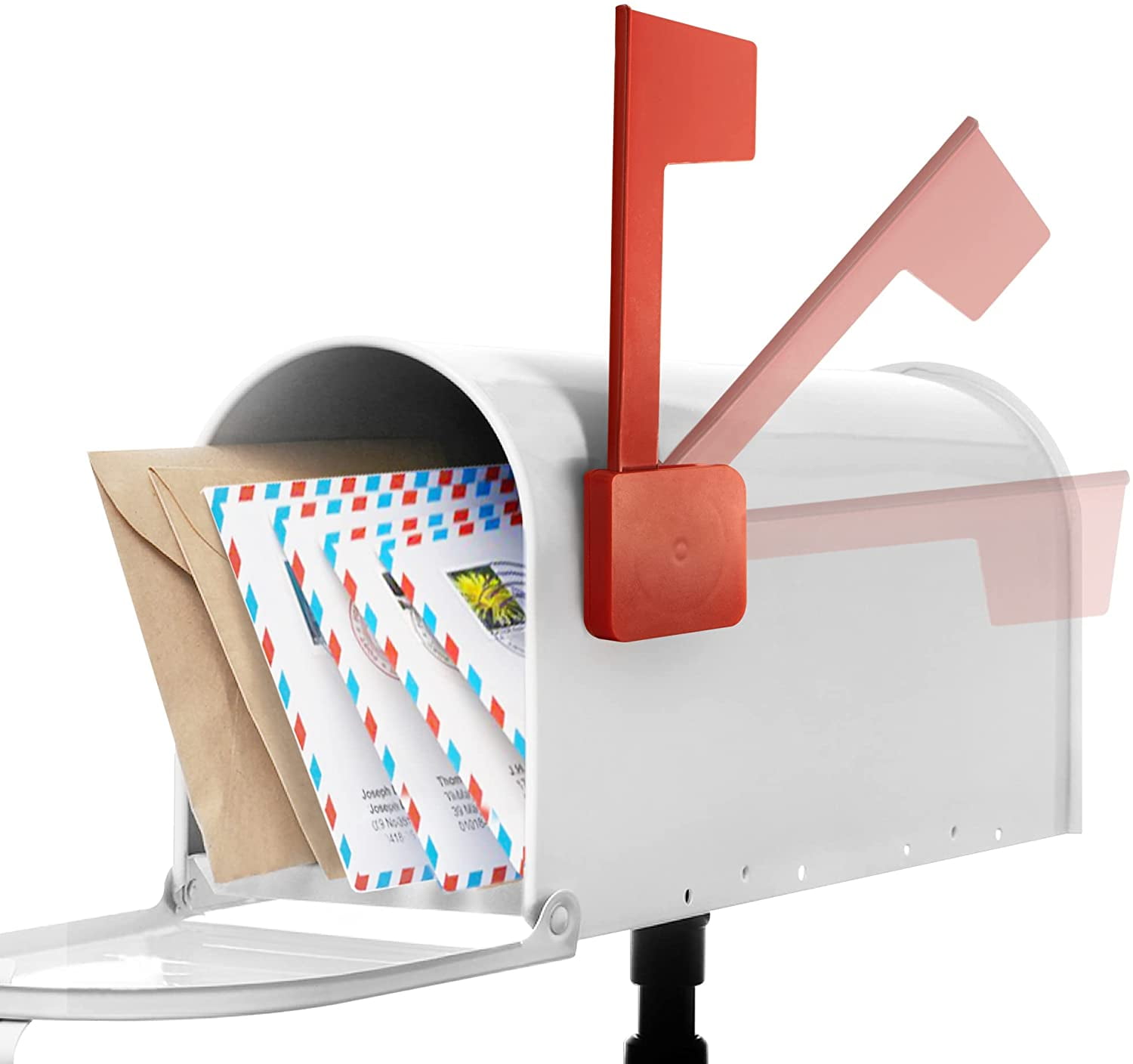 Anley Universal Outgoing Mail Mailbox Flag for Wood, Metal & Stucco ...