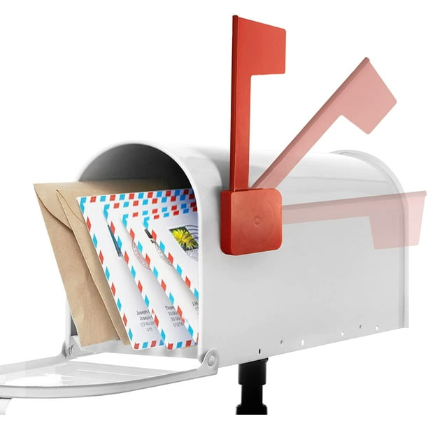 Anley Universal Outgoing Mail Mailbox Flag for Wood, Metal & Stucco ...