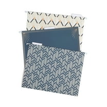 U Brands Decorative Hanging File Folders, 6 Count, Calming Contours ...
