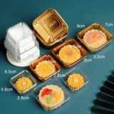 Yesbay 100Pcs Various Sizes Food Grade Moon Cake Trays Waterproof Thick ...