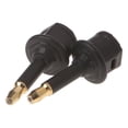 2 Pcs Toslink Female To 3.5mm Male Mini Plug Digital Optical Adapter ...