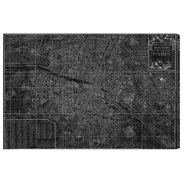 Paris Map Print
