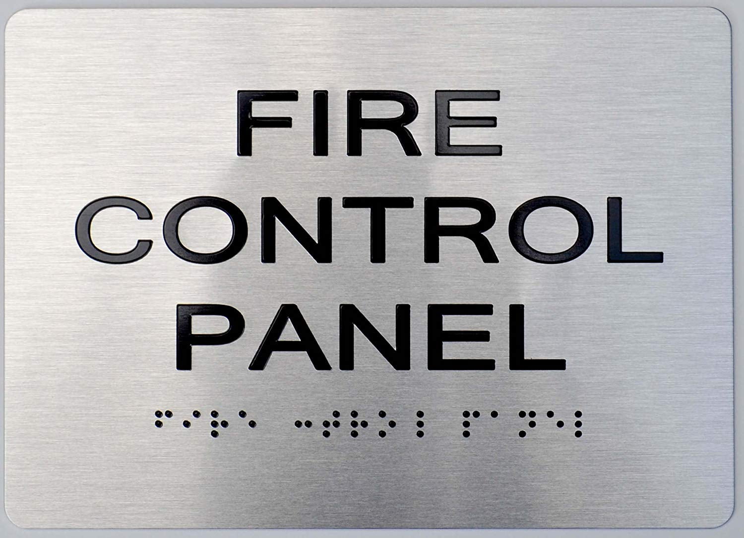 FIRE Control Panel Sign -(Aluminum, Brush Silver, Size 5X7) The ...
