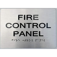 FIRE ALARM CONTROL PANEL INSIDE SIGN - Reflective !!! ( ALUMINUM 7X10 ...