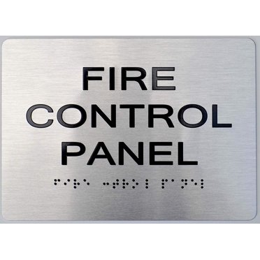 FIRE ALARM CONTROL PANEL INSIDE SIGN - Reflective !!! ( ALUMINUM 7X10 ...