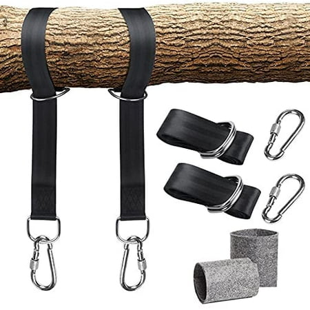 2 Pack New Hammock Tree Straps Tree Swing Straps, 5 Feet Heavy Duty ...