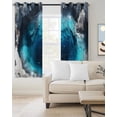 Blue Cenote Blackout Curtains for Bedroom Living Room Darkening ...