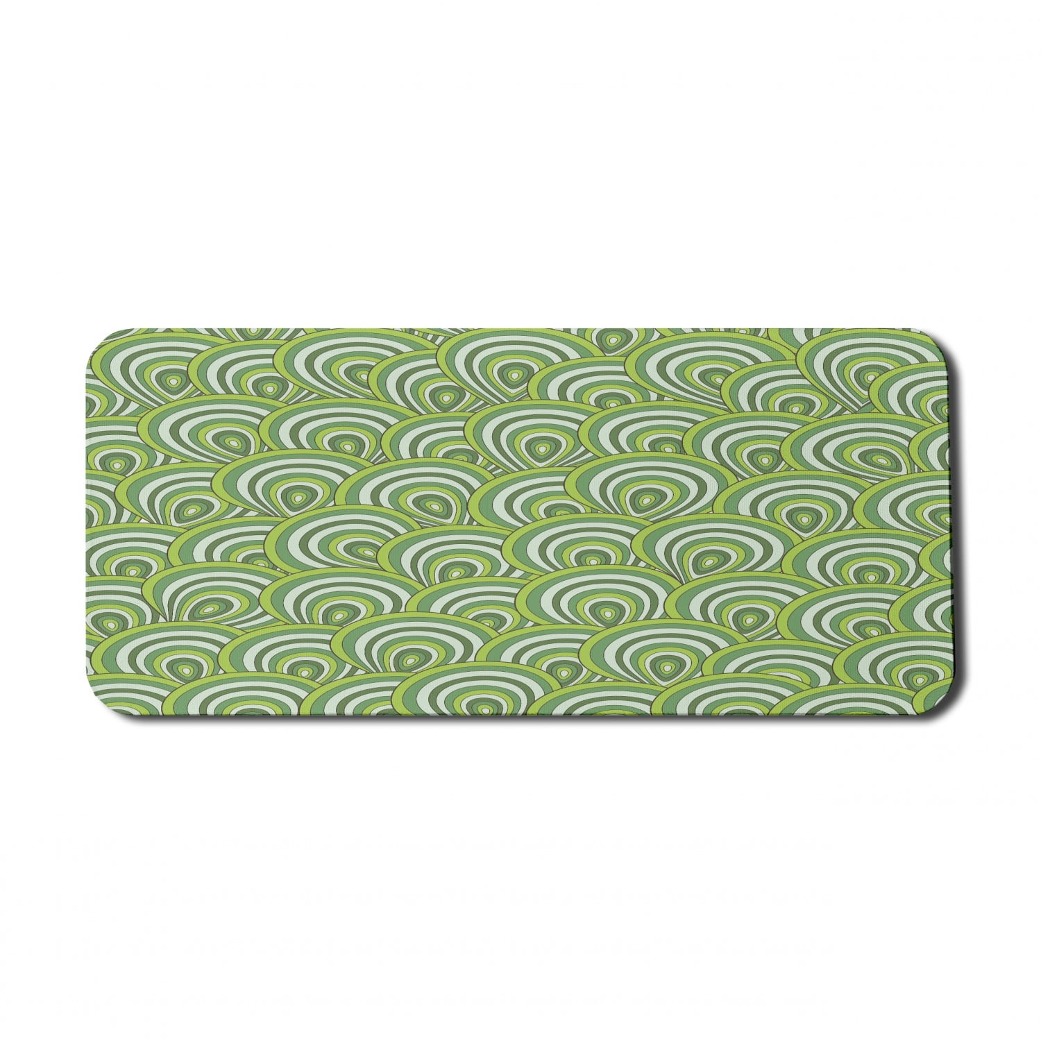 Feather Computer Mouse Pad, Peacock Design with Bullseye Circles ...