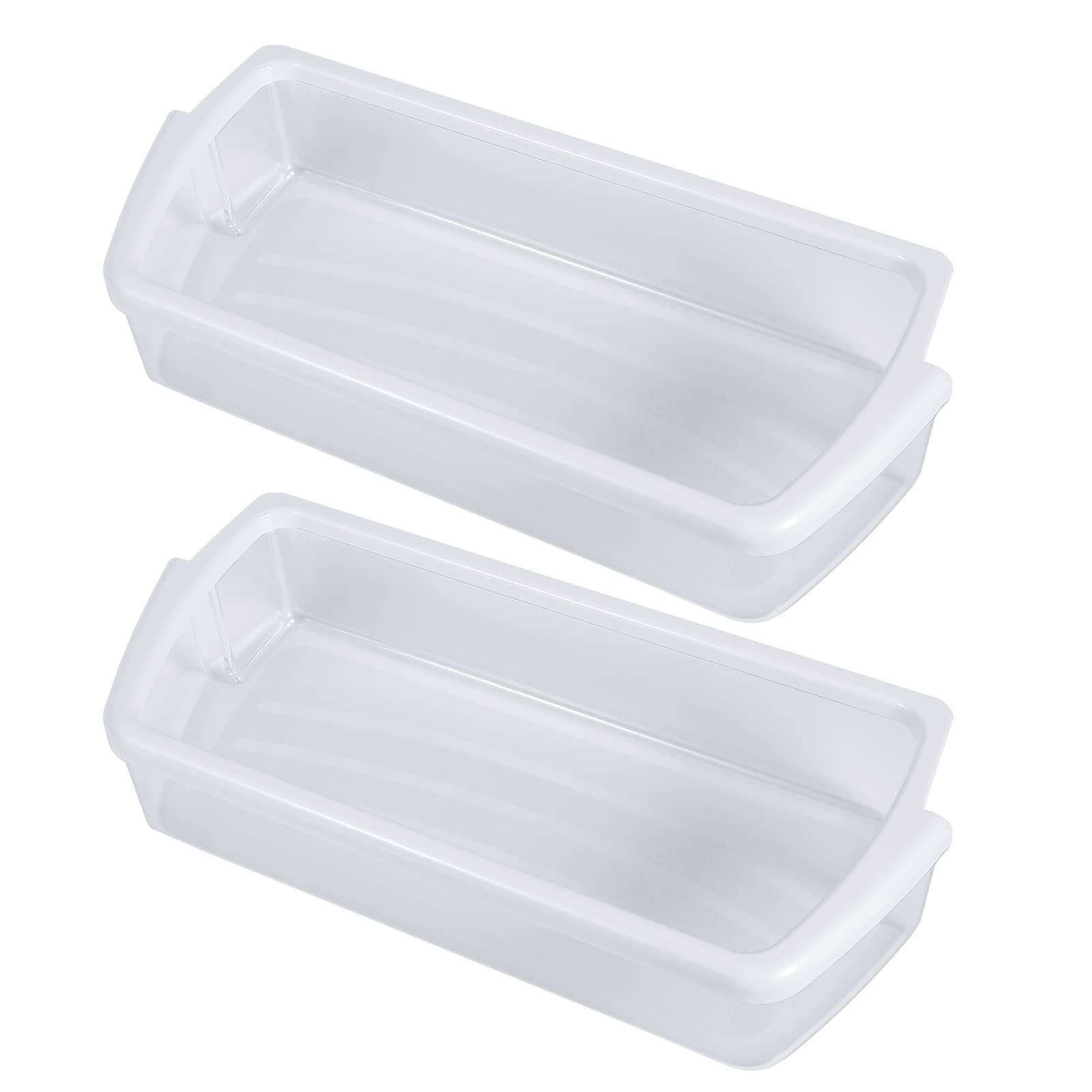 2 PACK W10321304 Clear Refrigerator Door Shelf Bin Replaces WPW10321304 ...