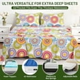 Extra Deep Pocket 18-24" King 4-Piece Sheet Set - Cooling Sheets Blend ...