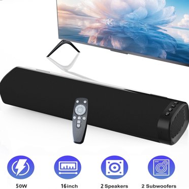 "Slim Sound Bar for TV, 40W 37.2"" Bluetooth 5.0 Speaker with HDMI ARC ...