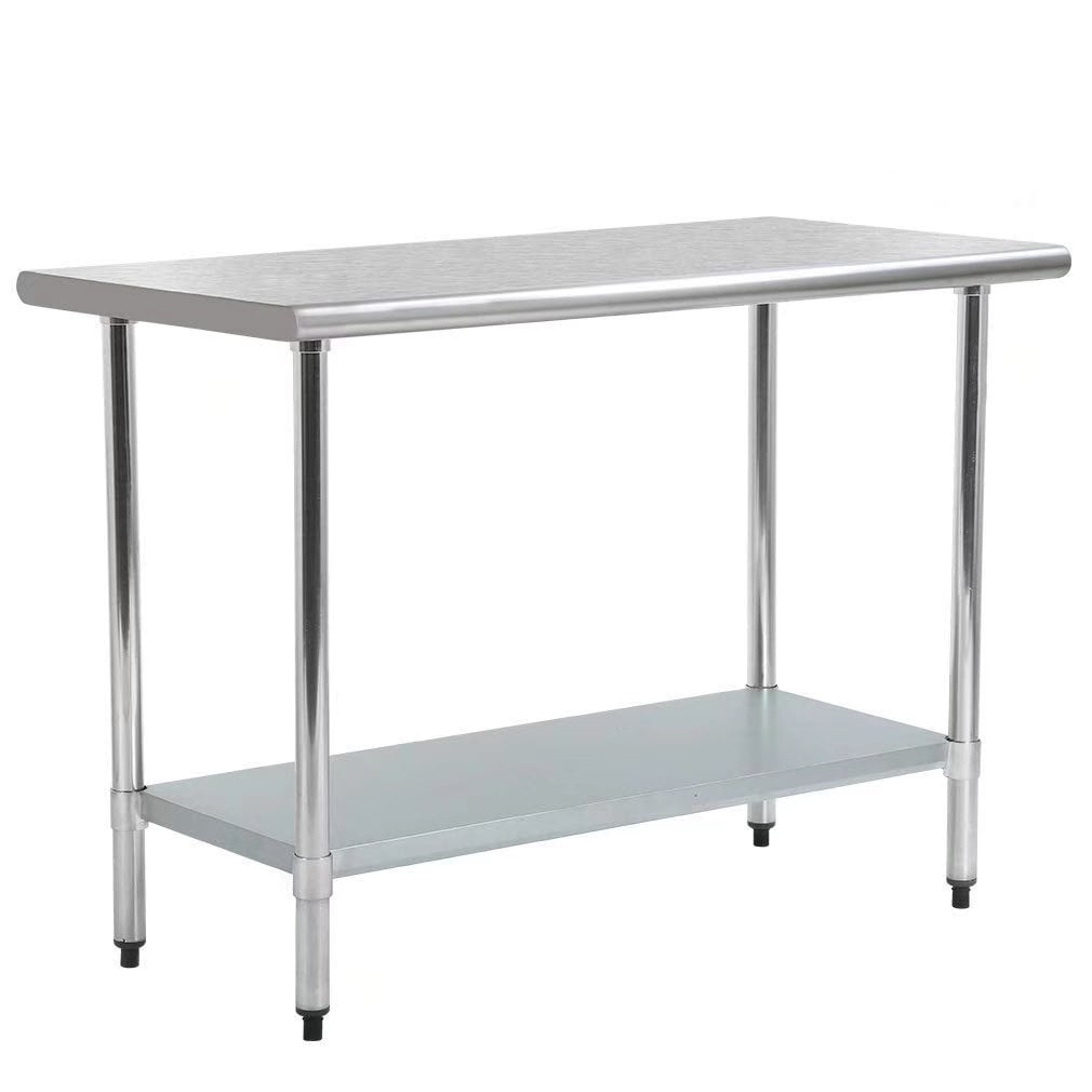 Kitchen Work Table Food Prep Table Stainless Steel Table Heavy Duty ...