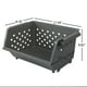 Begale 3-Pack Gray Plastic Stackable Detachable Storage Basket ...