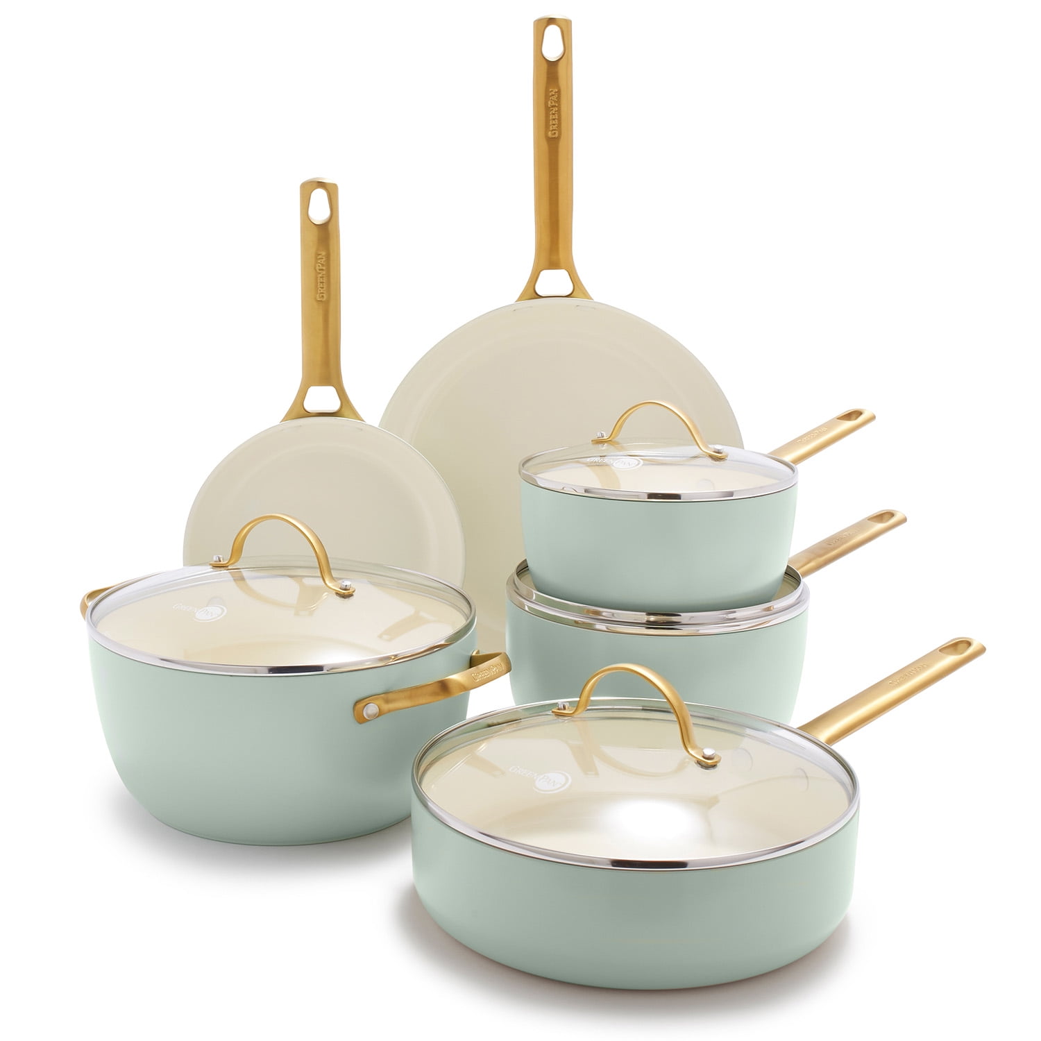Greenpan Reserve Hard Anodized Healthy Ceramic Nonstick 10 Piece
