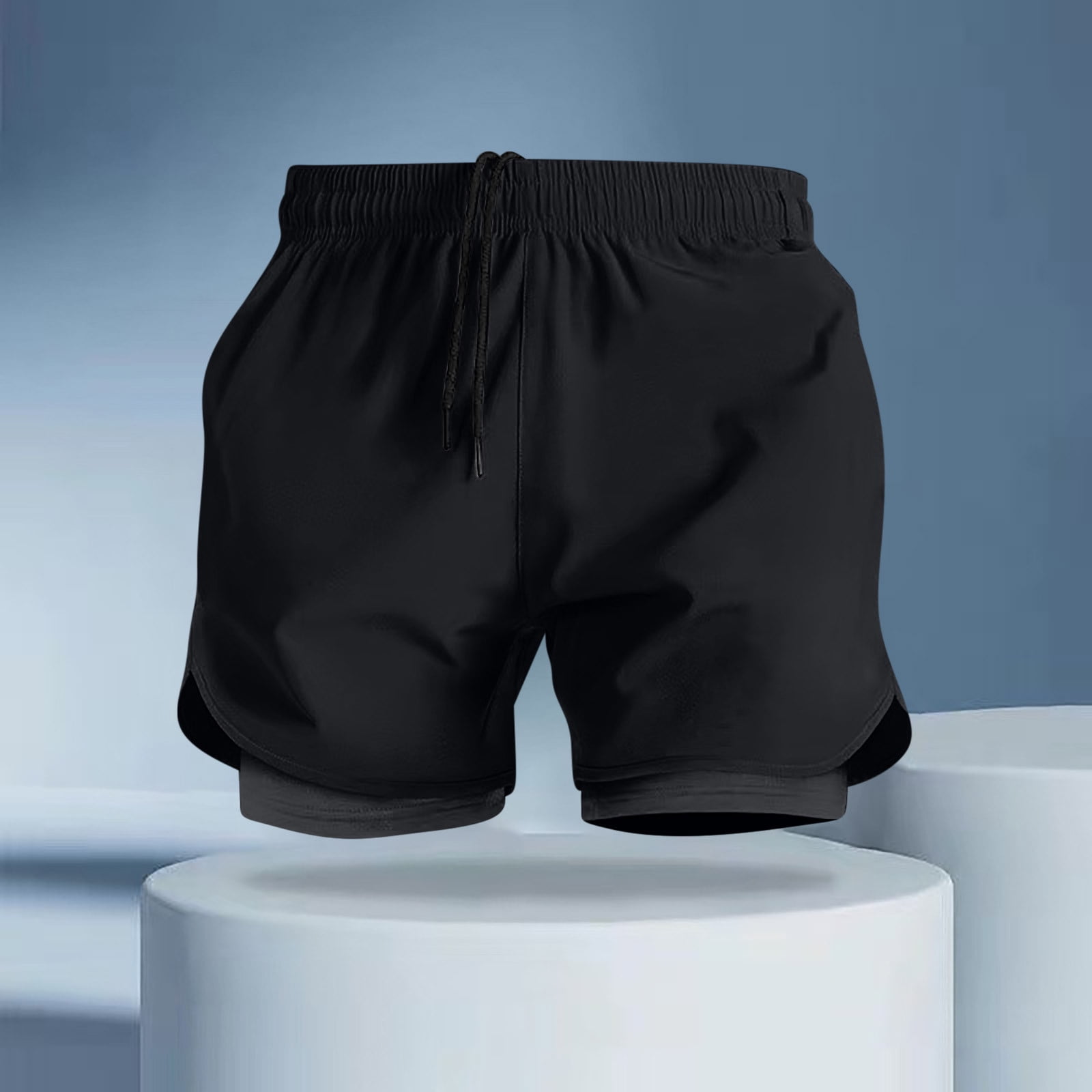 Click here for Nuoqisi Summer Mens 2 In 1 Running Shorts Quick Dr... prices