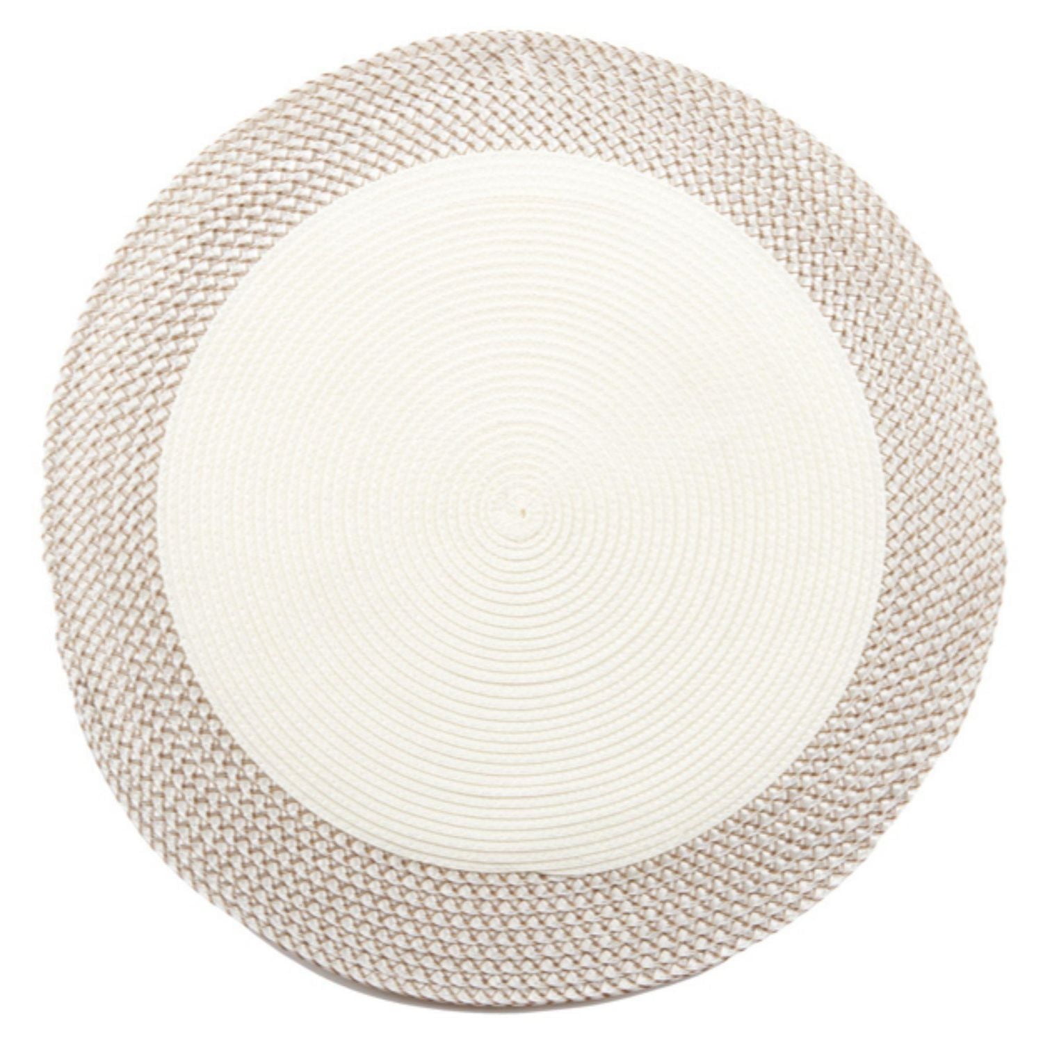 Click here for Ih Casadécor Vinyl Round Placemat With Border (Whi... prices