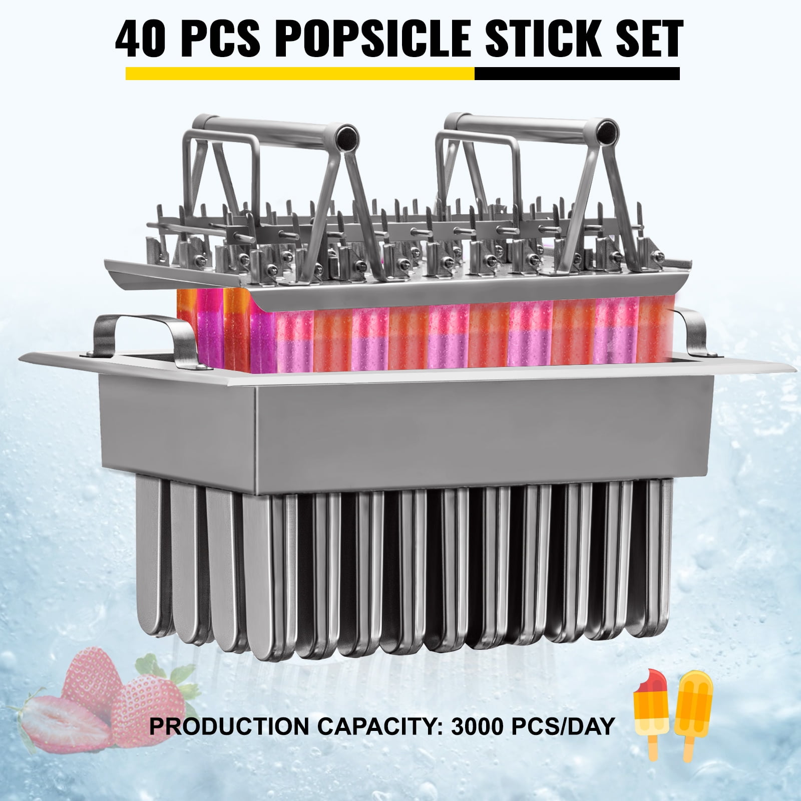 Buy VEVOR Commercial Popsicle Machine Single Model Set Commercial Ice ...