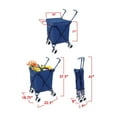 Versacart Folding Utility Cart, Compact Collapsible Design, Blue, 120 ...