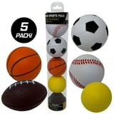 Anywhere Sports: 5-Ball Mini Sports Pack - 2.5-3.5" Foam Set, Soccer ...
