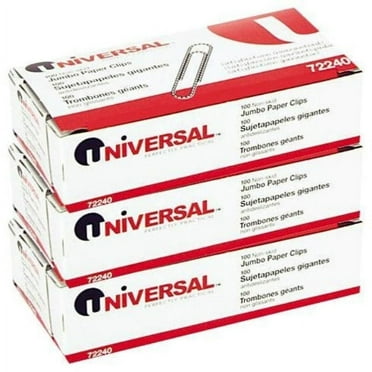 Universal Jumbo Silver Nonskid Paper Clips, Wire, Large Size, 1000/Pack ...