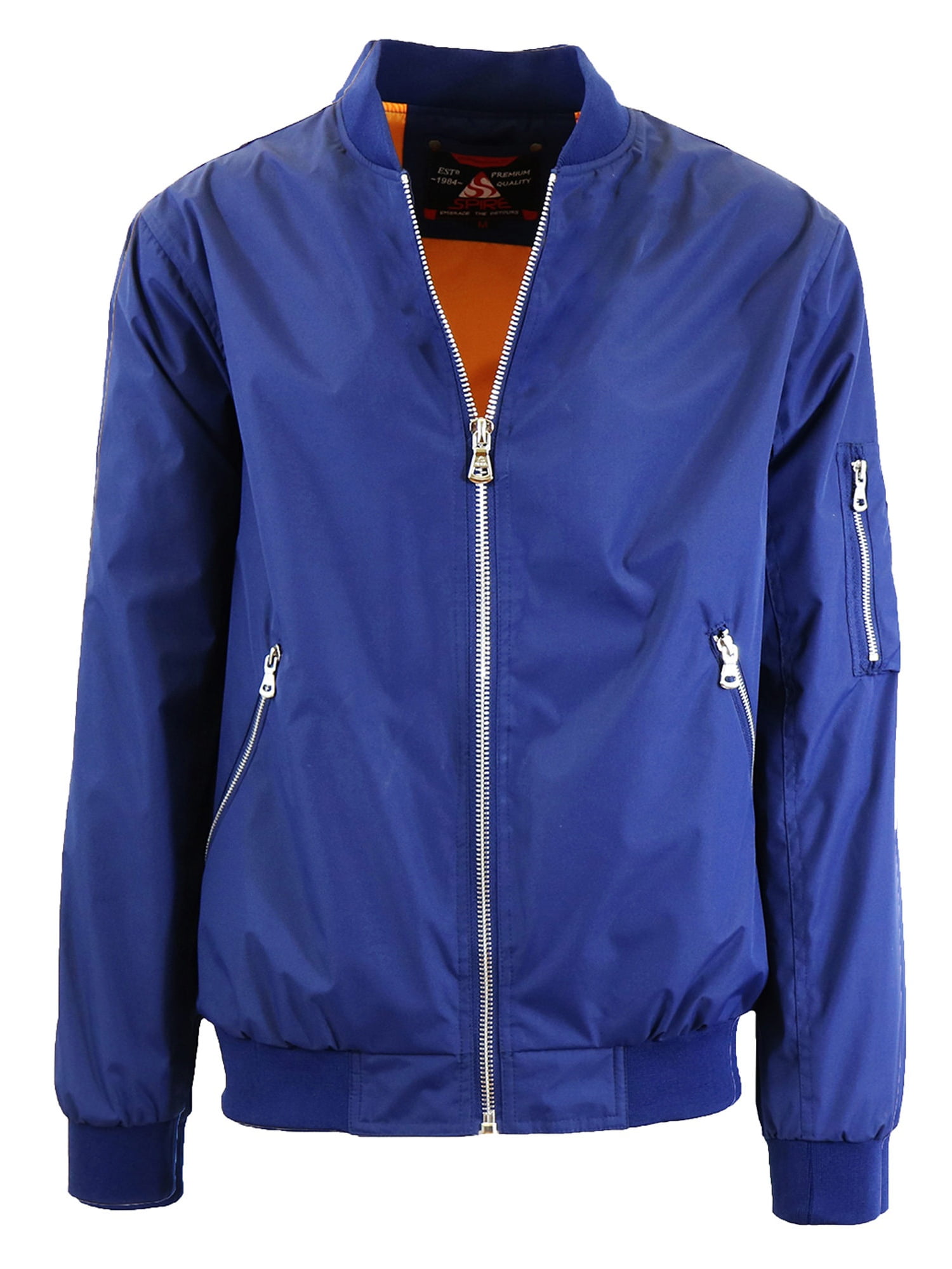 Mens Lightweight MA-1 Bomber Flight Jackets - Walmart.com