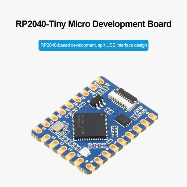Placa de desarrollo de microcontrolador RP2040-Tiny con adaptador de puerto USB Diseño dividido ...